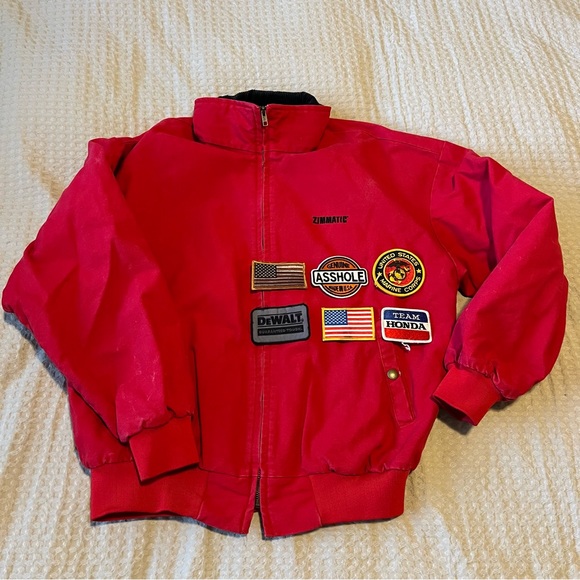 swingster | Jackets & Coats | Vintage Swingster Red Insulated Jacket ...